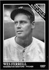 Wes Ferrell baseball card (Washington Senators Pitcher) 1992 Sporting News Conlan Collection #446