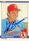 Glenn Brummer autographed Baseball Card (St. Louis Cardinals) 1984 Fleer #321