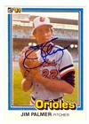 Jim Palmer autographed baseball card (Baltimore Orioles) 1981 Donruss #353