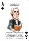 Thomas Jefferson trading card gaming Heroes of the American Revolution ...