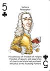 Voltaire Philosopher trading card gaming Heroes of the American ...