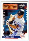 Wade Boggs autographed baseball card (New York Yankees) 1995 Score #560 Hitters Inc