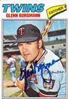 Glenn Borgmann autographed baseball card (Minnesota Twins) 1977 Topps #87