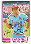 Dane Iorg autographed Baseball Card (St. Louis Cardinals) 1982 Topps #86